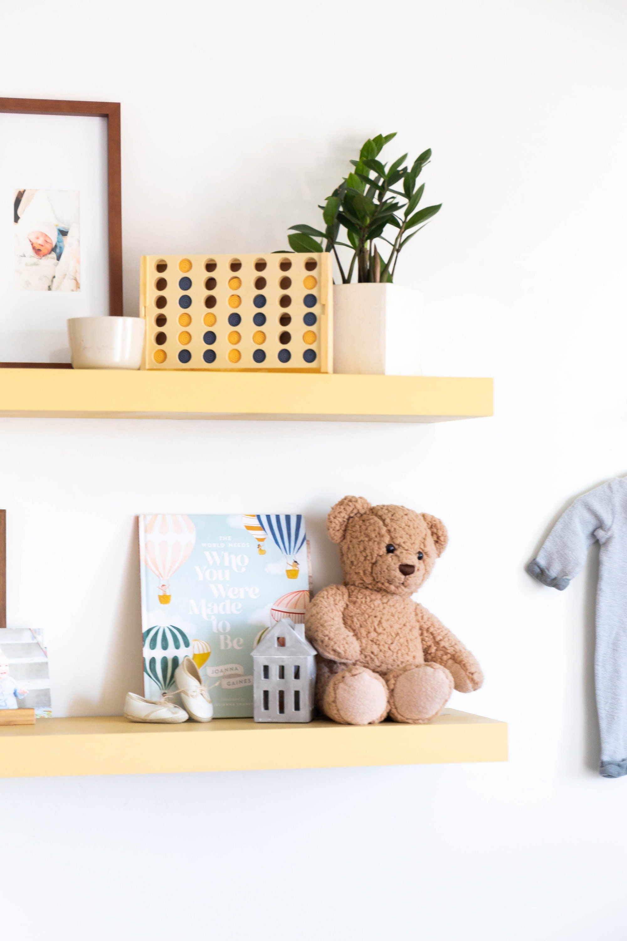 Custom Painted Floating Shelves Concord Ivory Yellow - Etsy