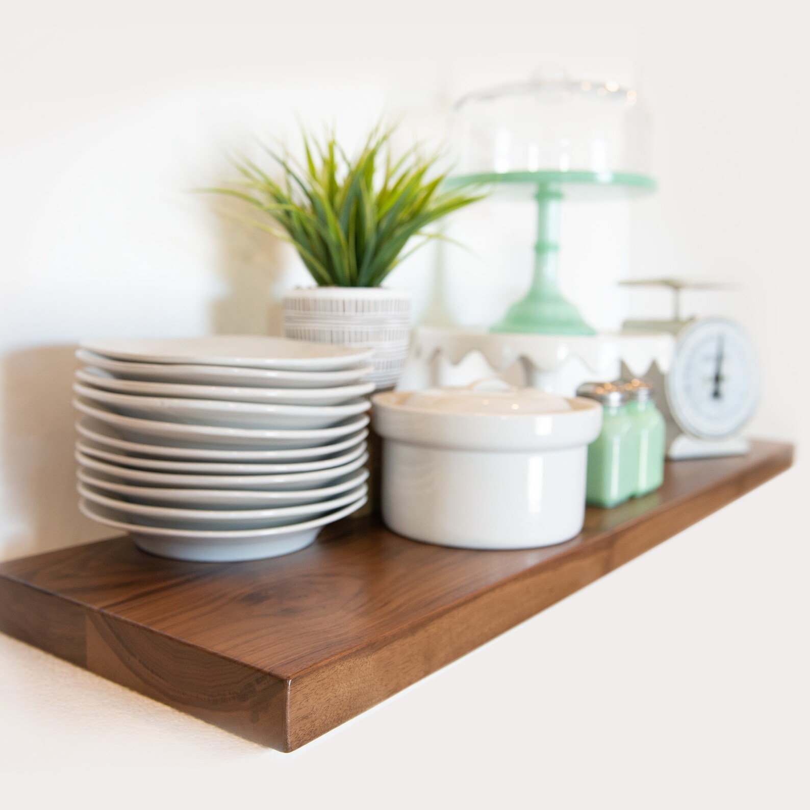 Rustic Floating Shelves, Farmhouse Style Shelves, Walnut Floating Shelf ...