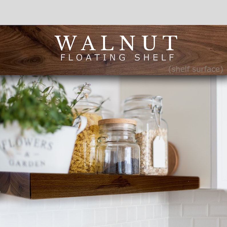 Open Shelving Kitchen Floating Shelves for Dishes Custom - Etsy