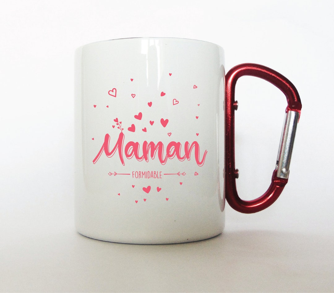 Personalized Mug great Mom Carabiner Handle - Etsy