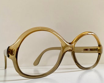 Vintage OPTYL Viennaline Sunglasses in Original Shaped Amber-green ...