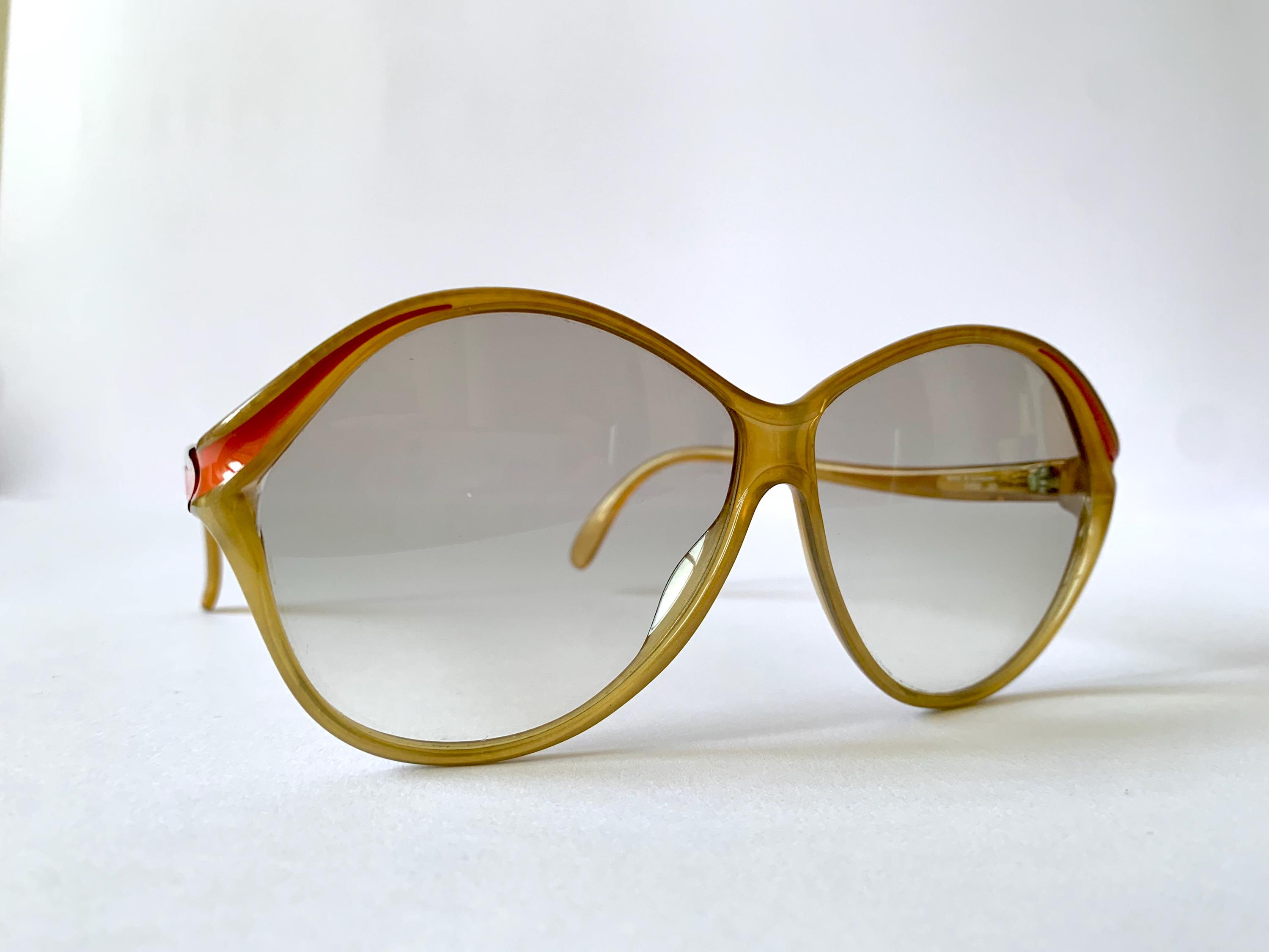 Viennaline Optyl 70s Sunglasses Yellow XL Oversized Vintage Frames - Etsy