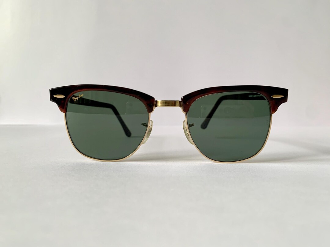 Ray Ban B&L USA Vintage Sunglasses - W0366 Clubmaster Brown - Etsy