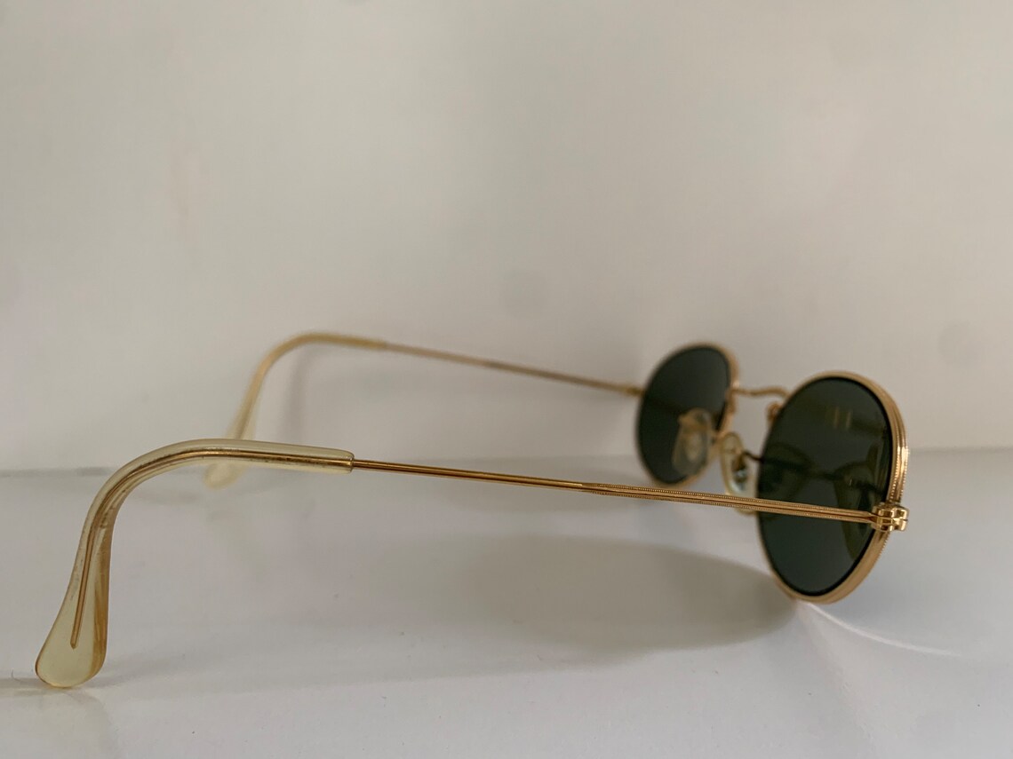 Ray Ban B&L USA Vintage Sunglasses W0976 Classic Oval Gold - Etsy