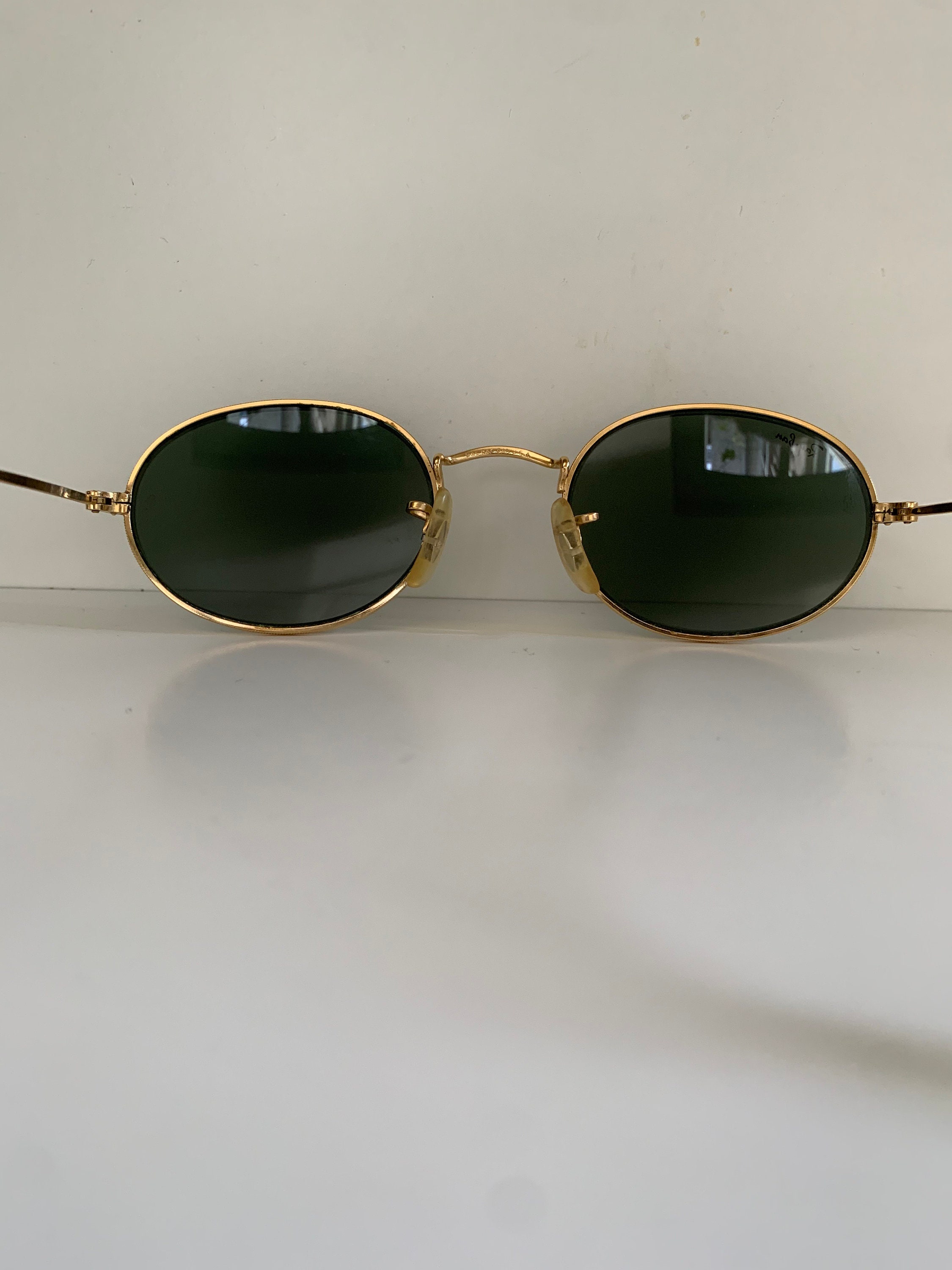 Ray Ban B&L USA Vintage Sunglasses W0976 Classic Oval Gold - Etsy