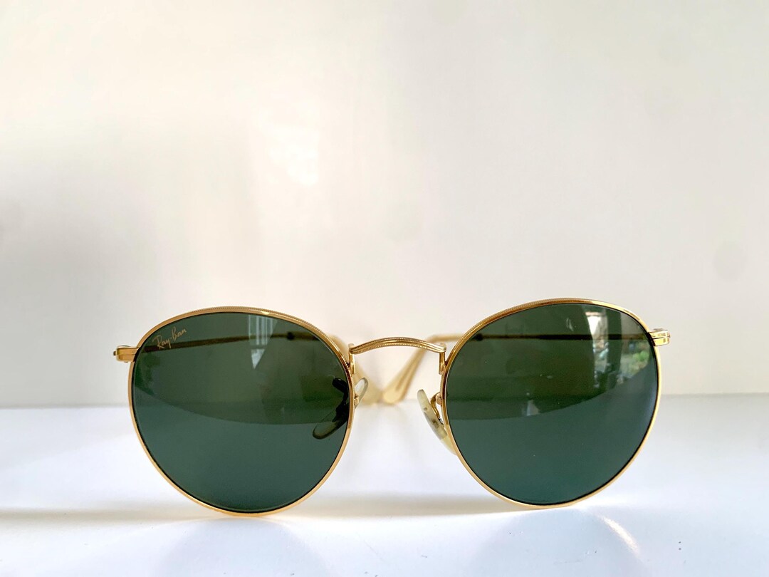 Ray Ban USA Vintage B&L W1573 Round Classic Metals Sunglasses - Etsy