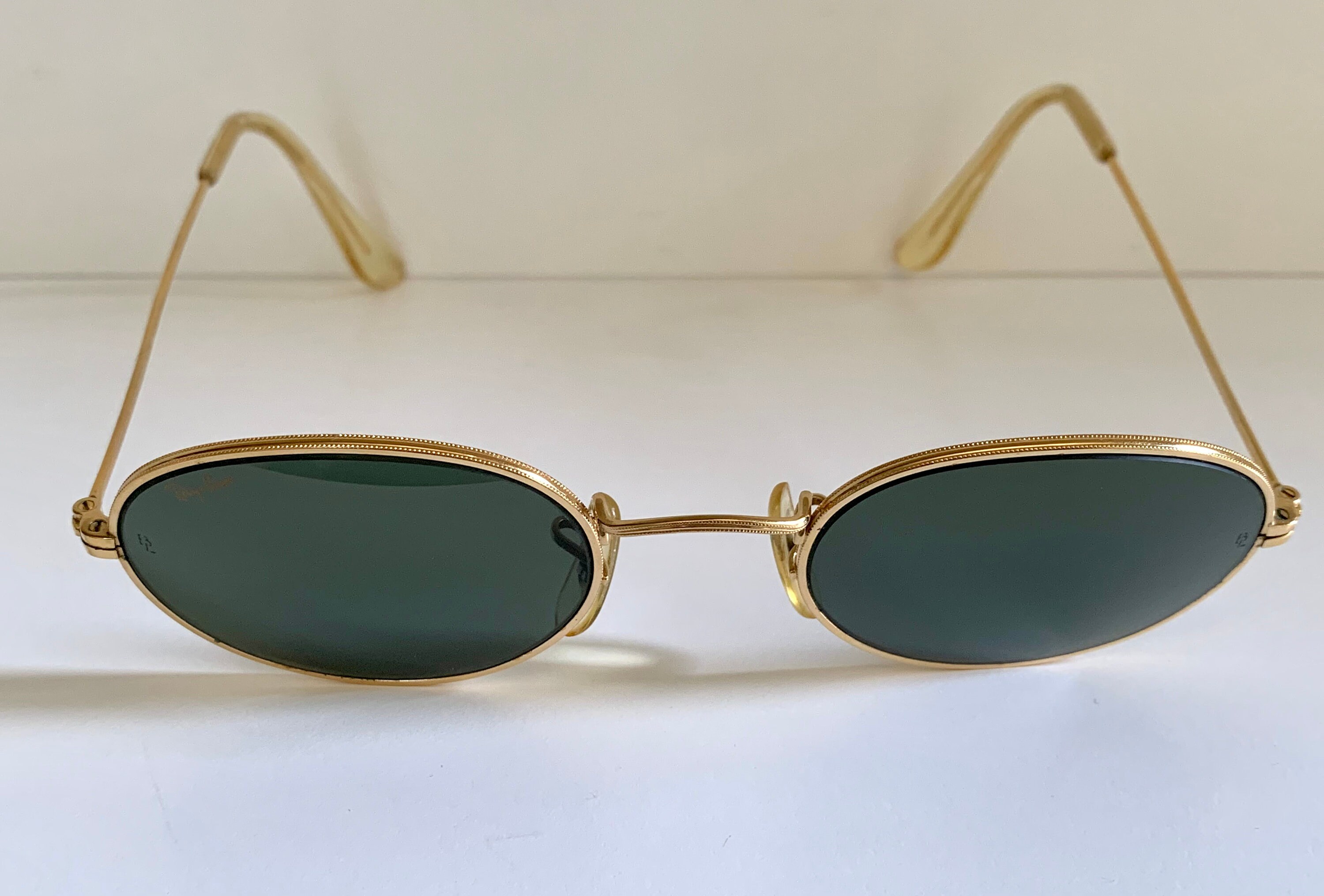 Ray Ban B&L USA Vintage Sunglasses W0976 Classic Oval Gold - Etsy