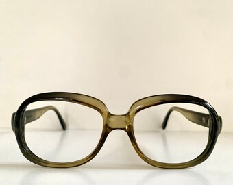 Vintage OPTYL Viennaline Sunglasses in Original Shaped Amber-green ...