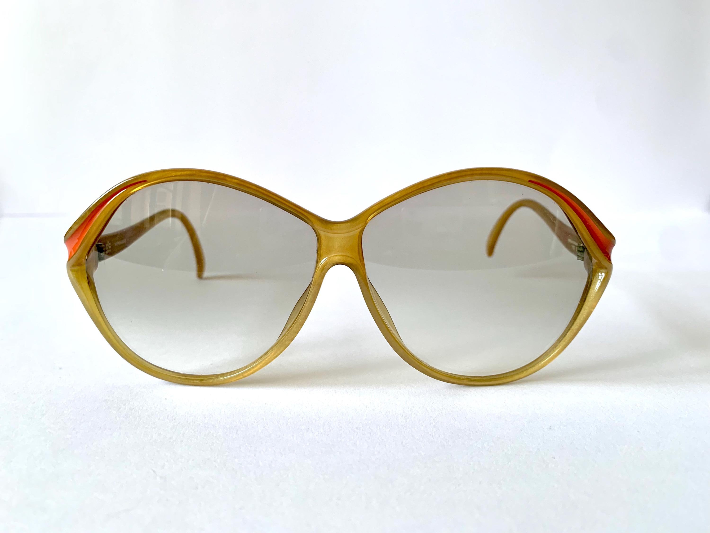 Viennaline Optyl 70s Sunglasses - Yellow XL Oversized Vintage Frames - Etsy