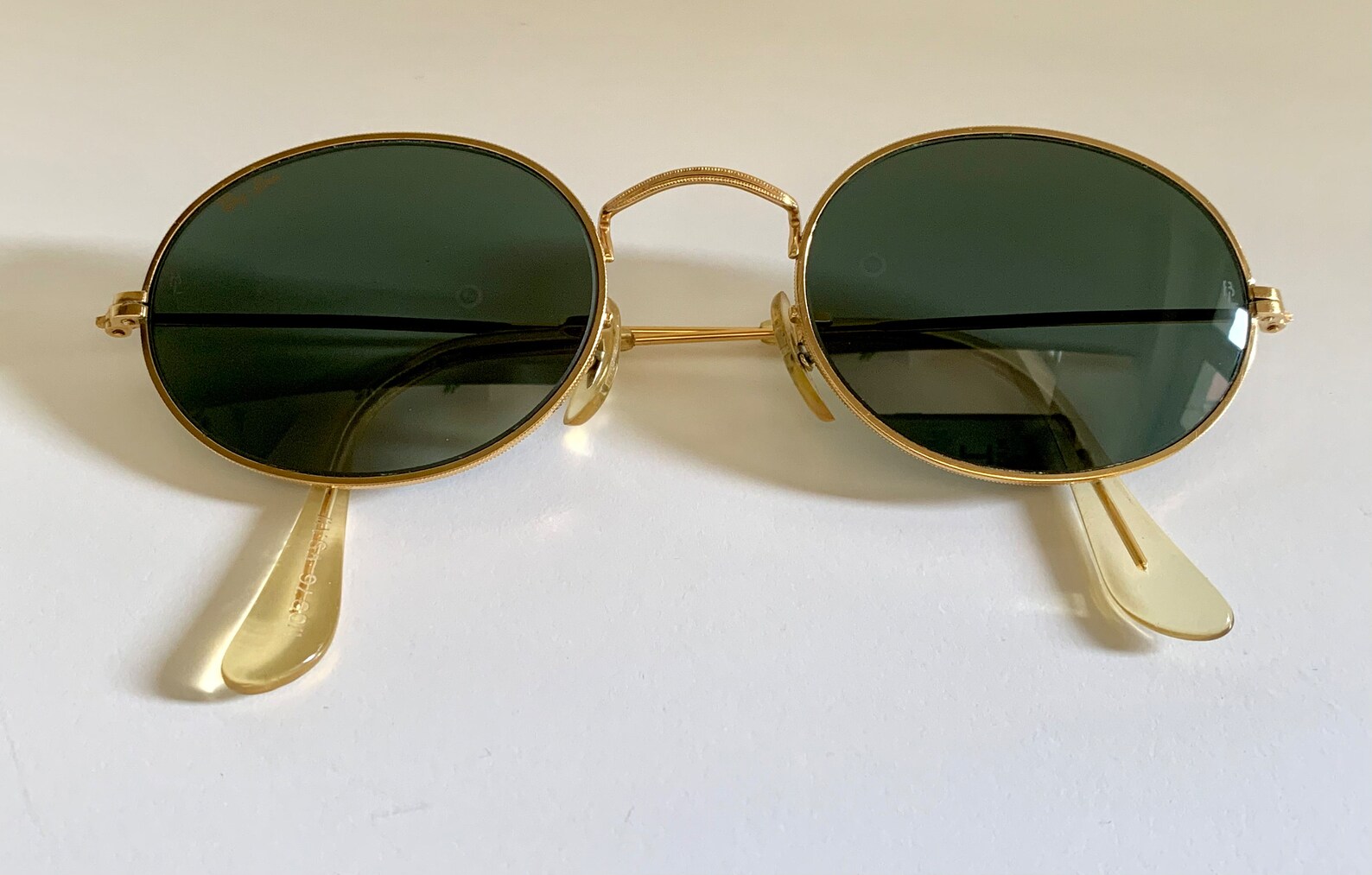 Ray Ban B&L USA Vintage Sunglasses W0976 Classic Oval Gold - Etsy