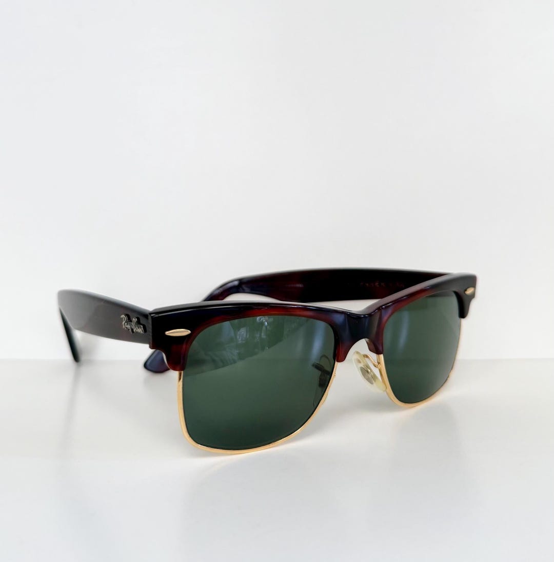 Ray Ban B&L USA Vintage Sunglasses - Wayfarer Max W1270 Brown and Gold ...