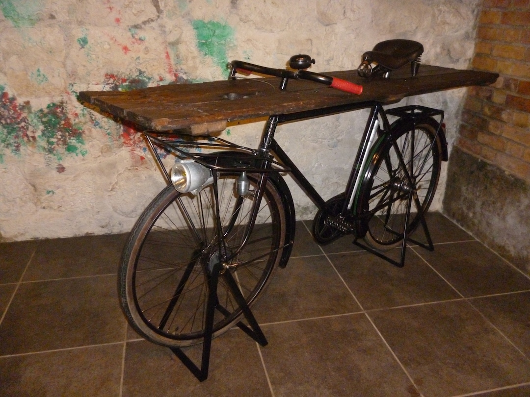 Console Table Bicycle Bike Carrier Vintage Upcycling - Etsy