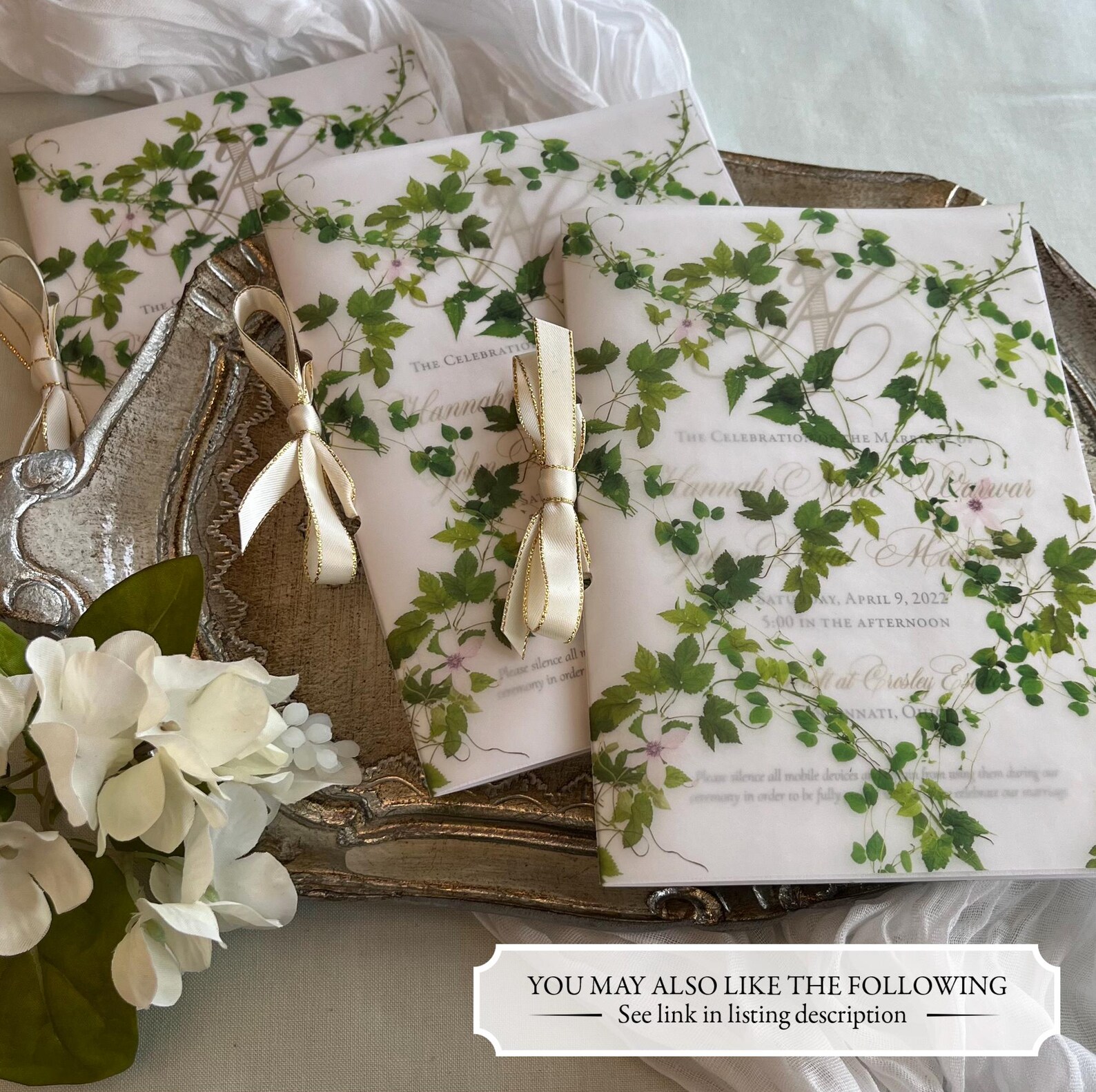 Personalized Wedding Program With Monogram, Catholic Multi-page ...