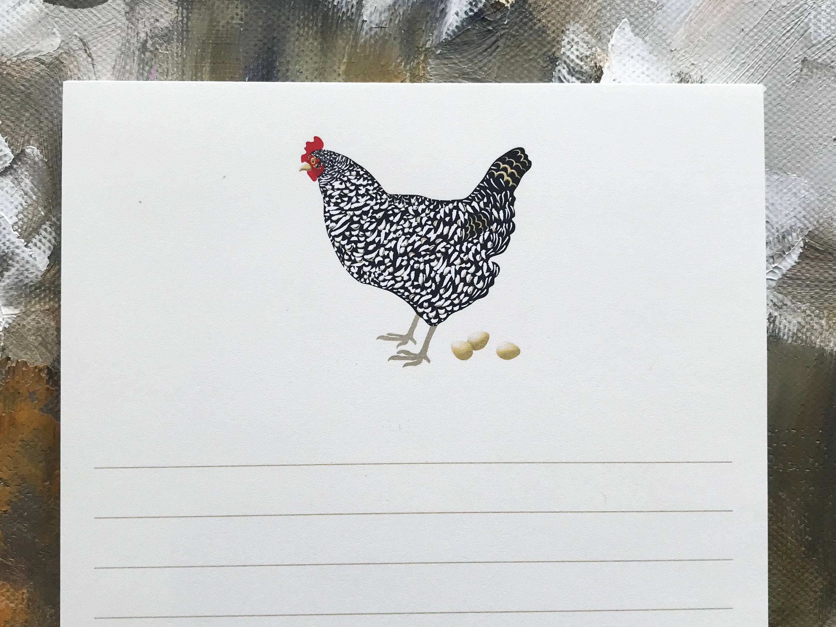 Chicken Stationery Notepad Writing Paper That Makes a Great - Etsy