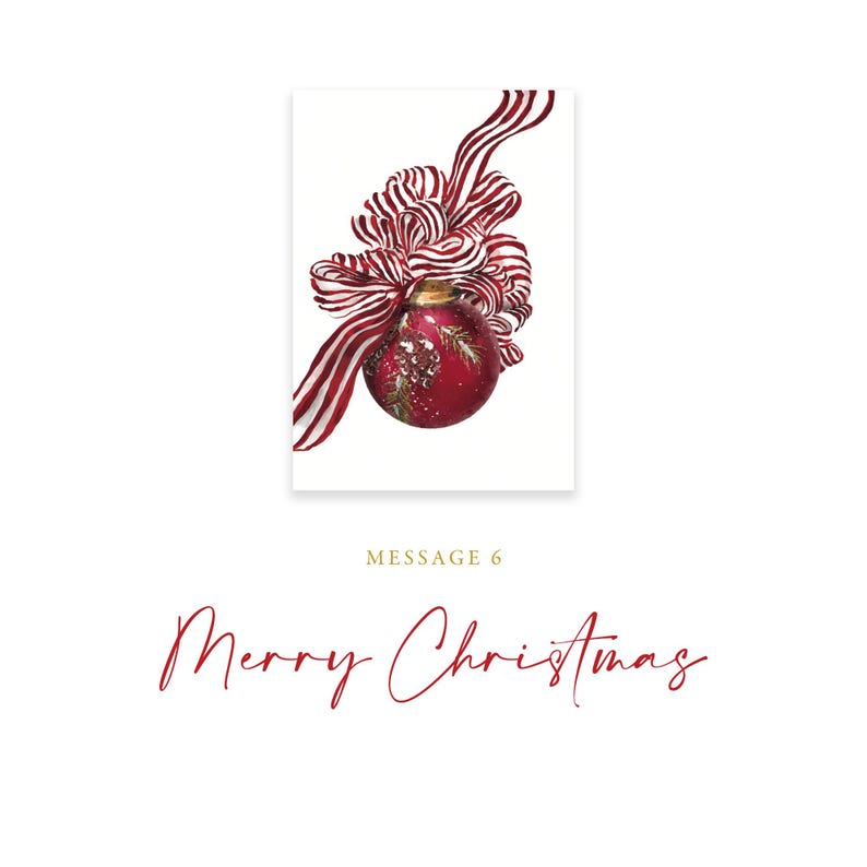 Boxed Christmas Card Set of 10 Vintage Inspired Holiday Greeting Card ...