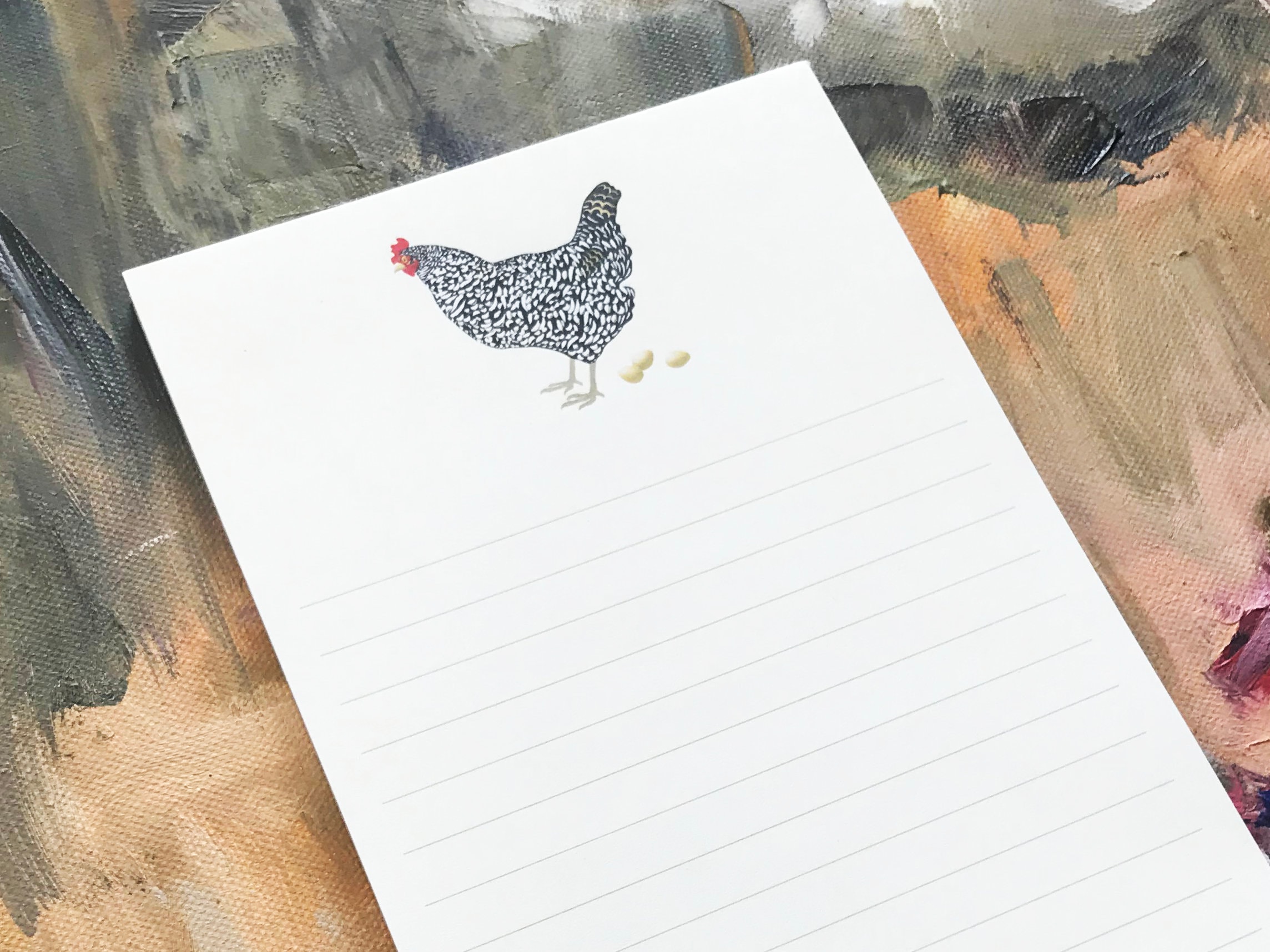 Chicken Stationery Notepad Writing Paper That Makes a Great - Etsy