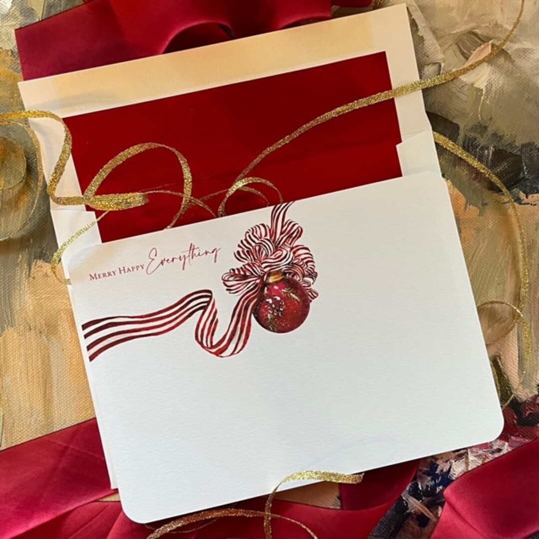 Christmas Cards, Personalized Christmas Stationery Note Cards, 10 Boxed ...