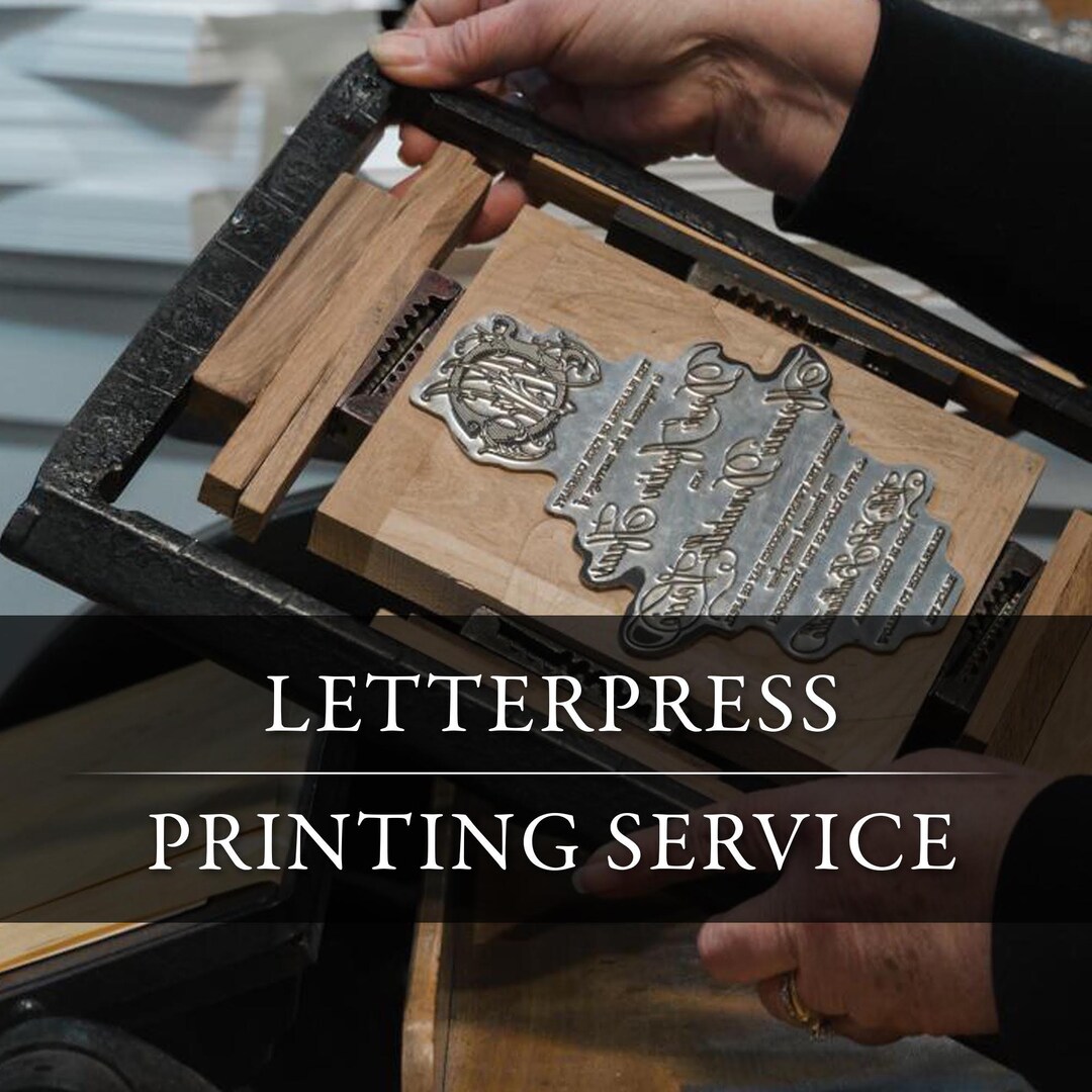Letterpress Printing Wedding Invitation Print and Ship Service for ...