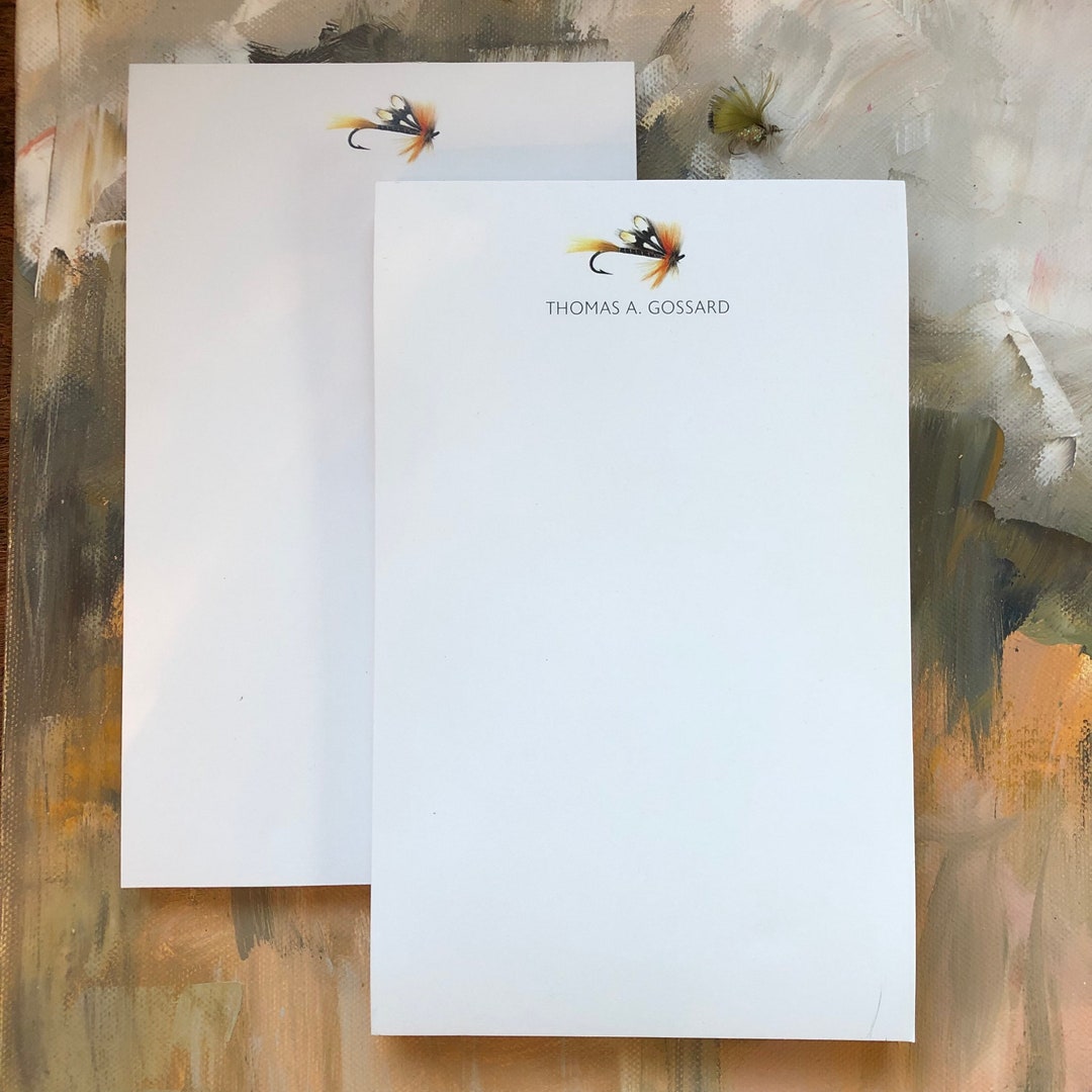 Personalized Notepad, Fly-fishing Notepad Gift for Him, Writing Notepad for Father's Day, Gift ...