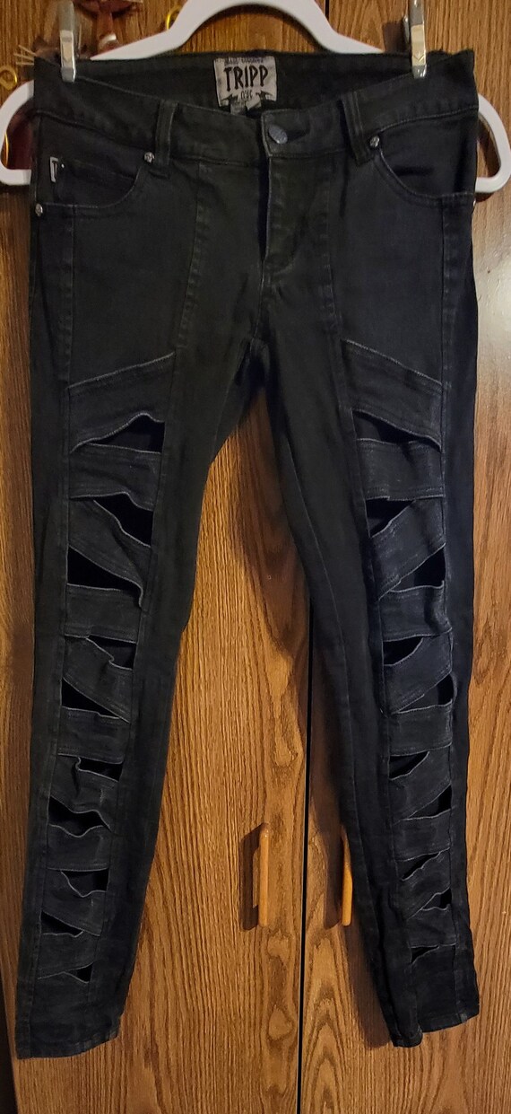 Tripp Daang Goodman NYC Split Personality Jean Red Pl… - Gem