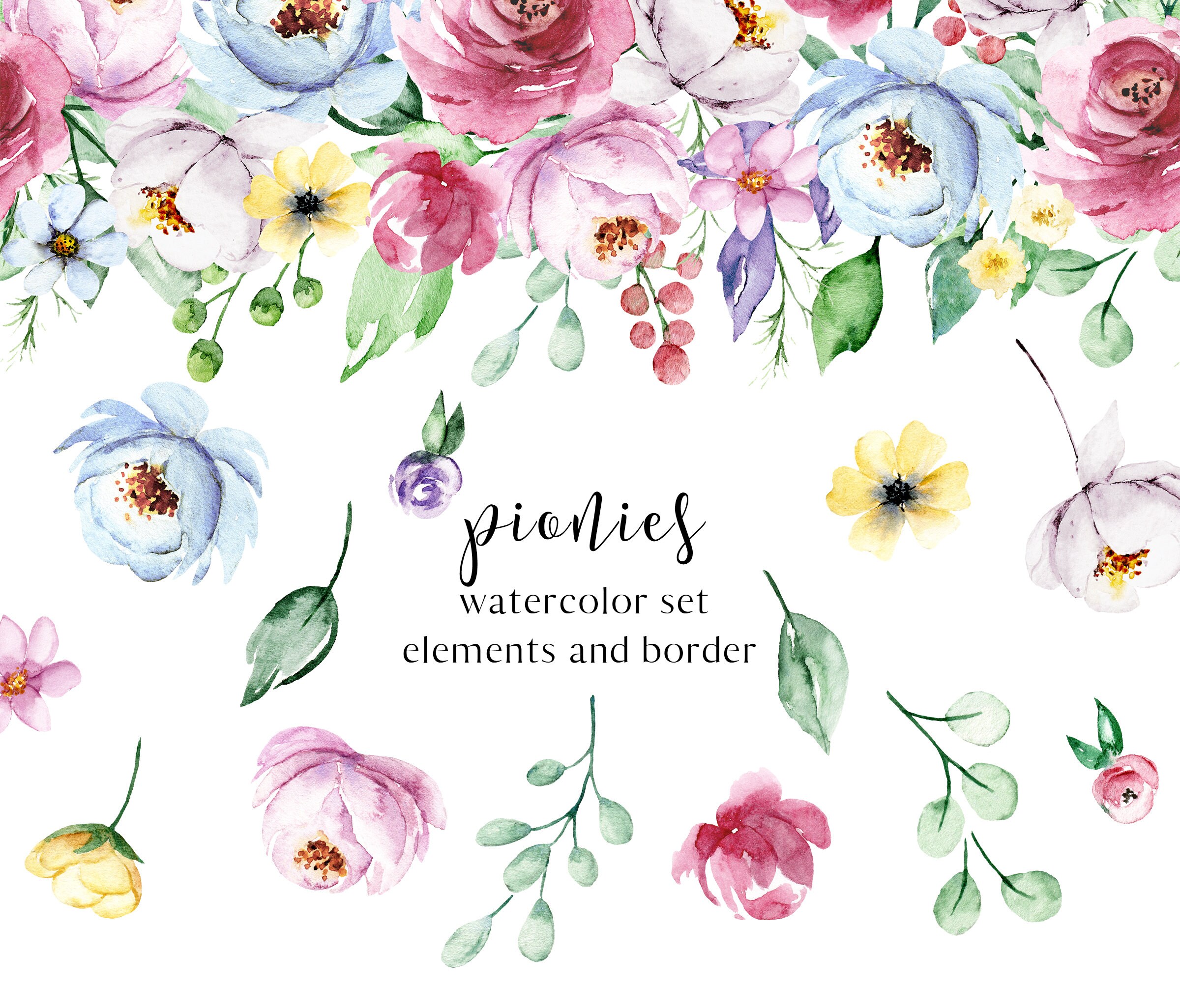 flowers set PNG files with clear transparent background Free Commercial ...