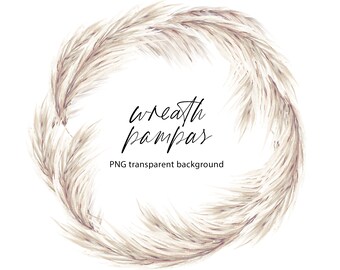 Pampas Grass Clipart | Etsy