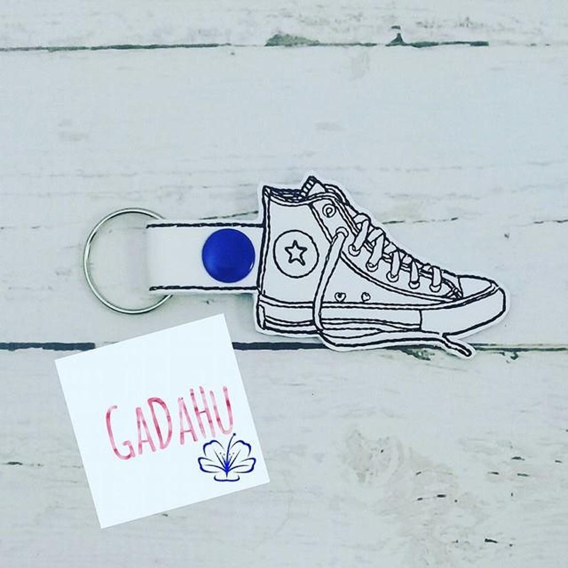 Sneaker Key Fob Snap Tab Embroidery Design 4X4 Size. Shoe Key | Etsy