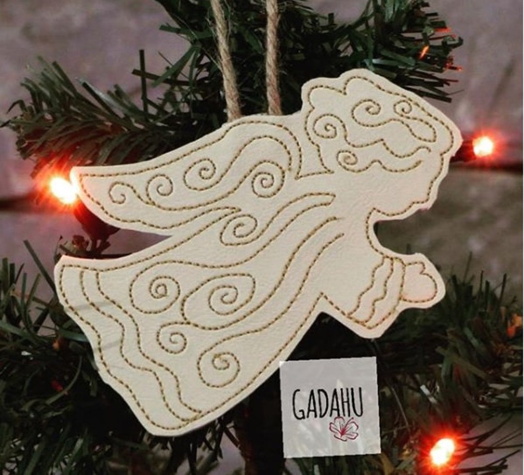 Angel Ornament Machine Embroidery Design 4X4 - Etsy