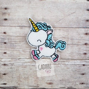 Cute Unicorn Feltie. Embroidery Design 4x4 5x7 Hoop Instant Download ...
