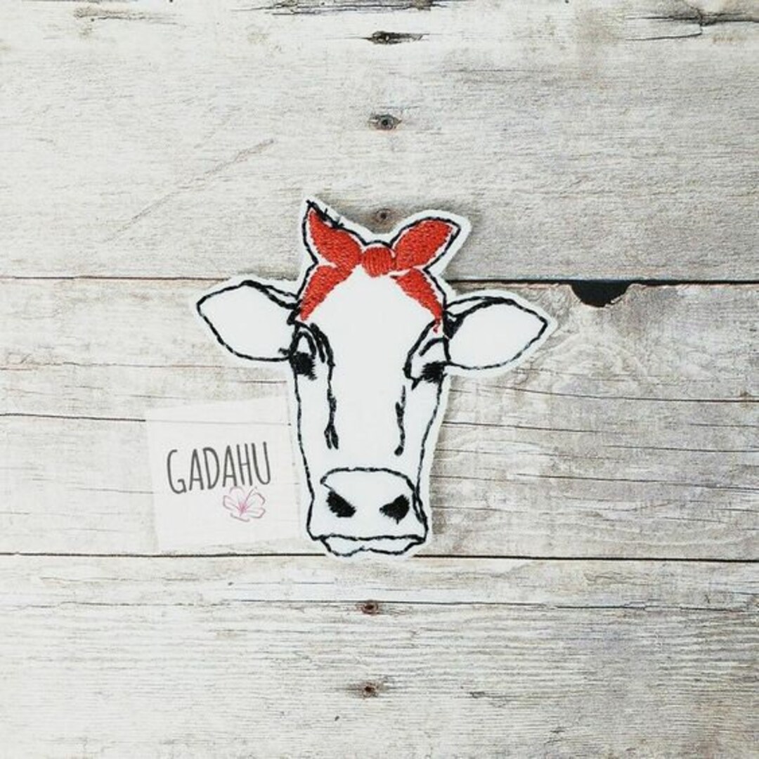 Cow Bandana Feltie ITH Embroidery Design File - Etsy