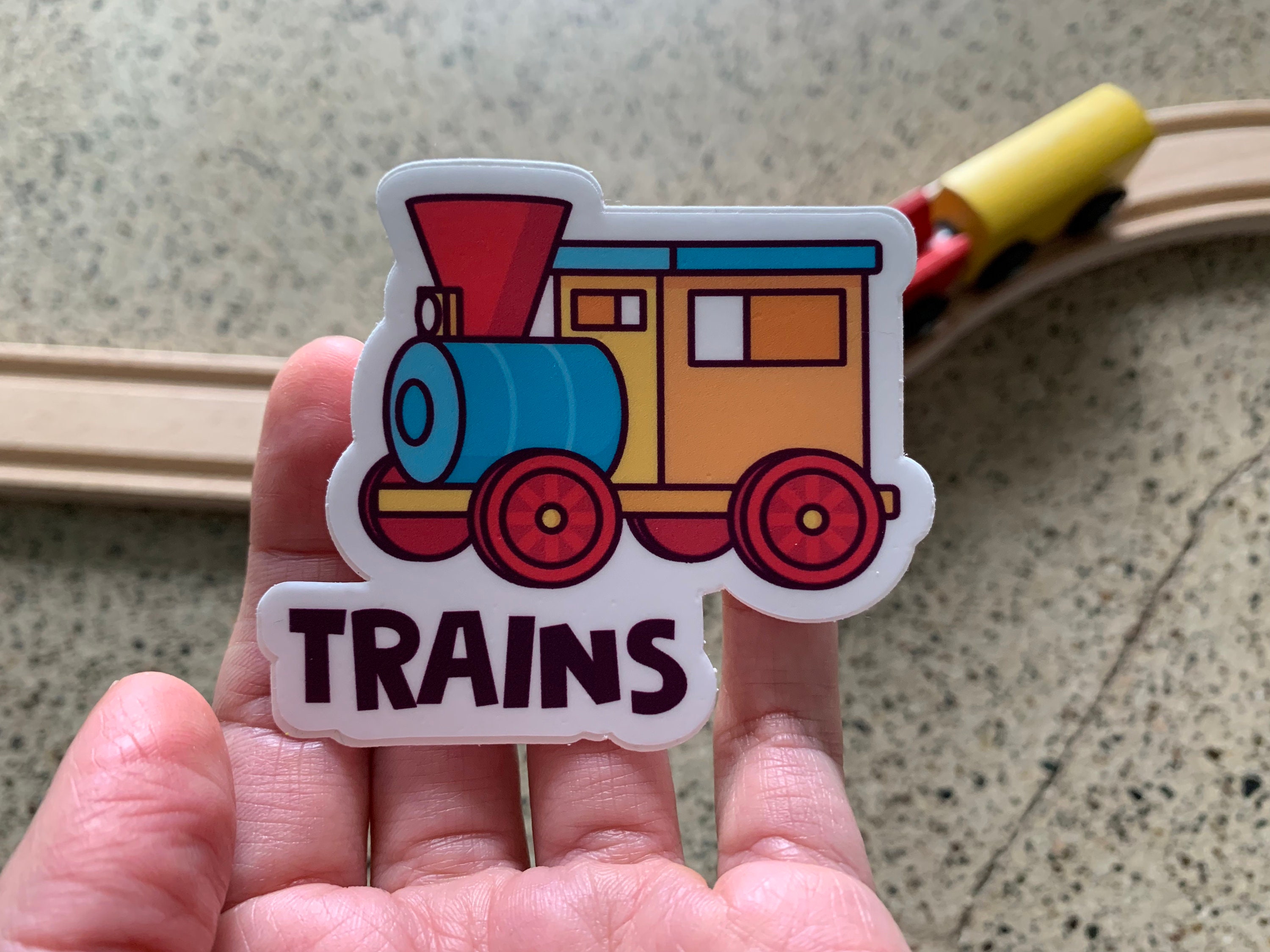 TRAINS Toy Organization Label Vinyl Sticker for Toy Organizing Playroom ...