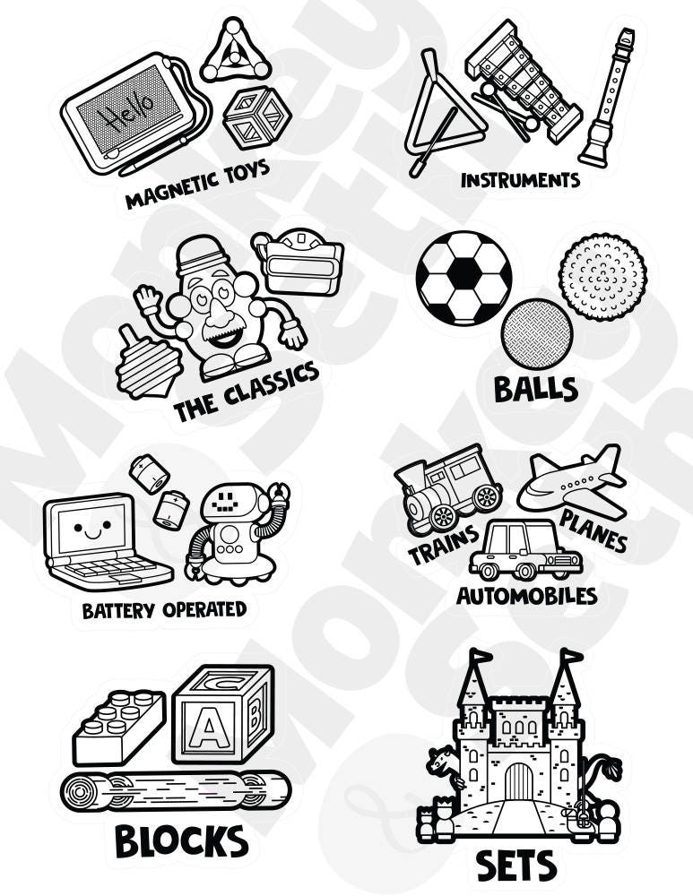 Printable Toy Organization Labels - Stickers for Toy Organizing ...