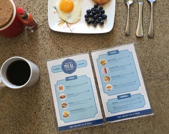 Three Toy Restaurant Menus for Kids Kitchen Pretend Play - Toddler ...