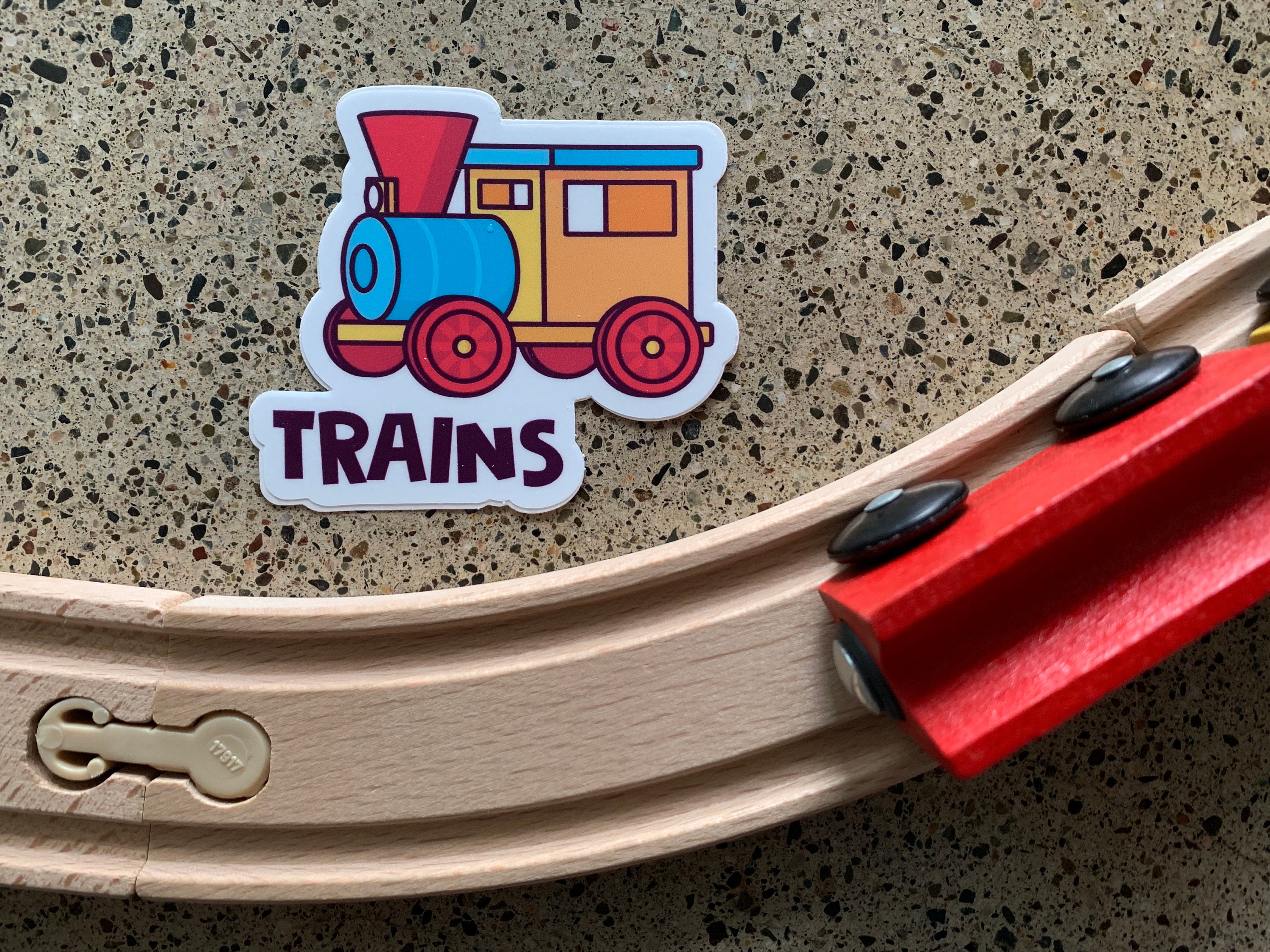 TRAINS Toy Organization Label Vinyl Sticker for Toy Organizing Playroom ...