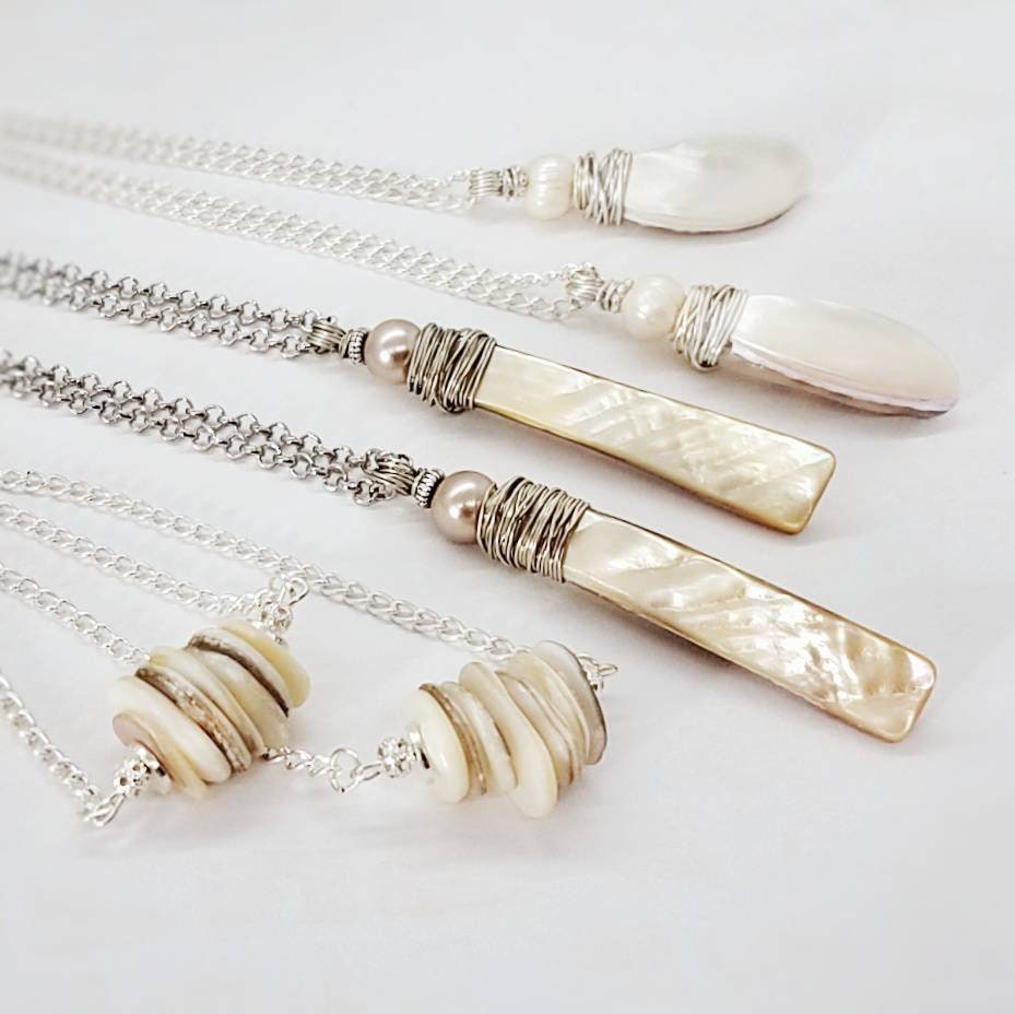 Hawaiian Beach Inspired Pearl Necklace Tropical Resort - Etsy