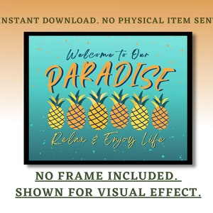 Instant Download Printable Pineapple Home Decor, Florida Decor ...