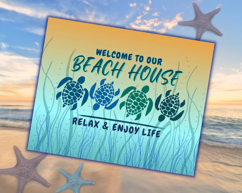 Instant Download Printable Sea Turtle Decor Print, Hawaiian Wall Art ...