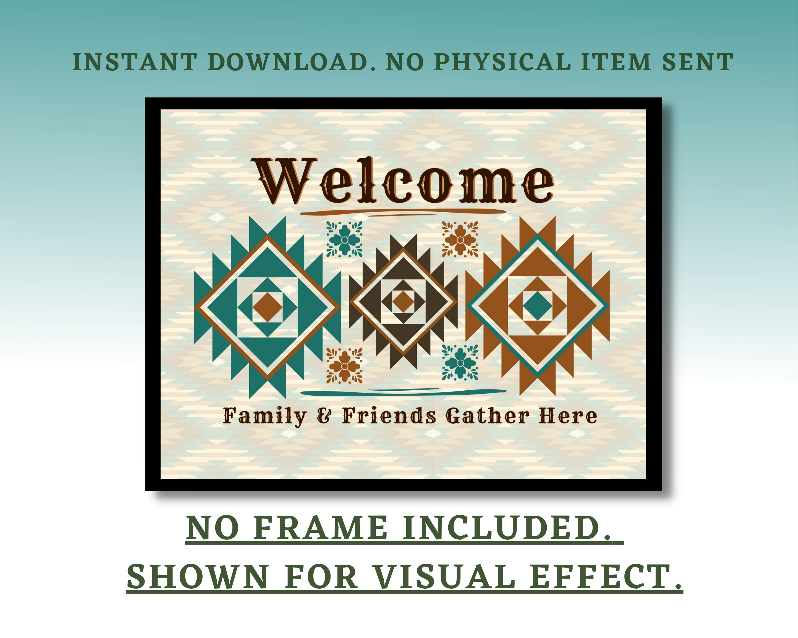 Instant Download Southwest Printable, Western Home Decor, New Mexico ...