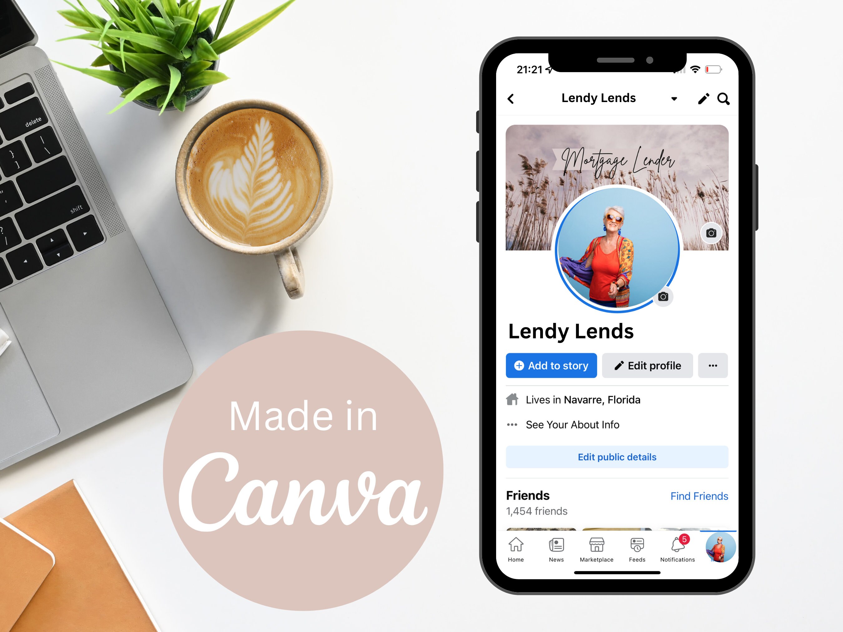 Mortgage Lender Marketing, Facebook Cover Photo Canva Template Bundle ...