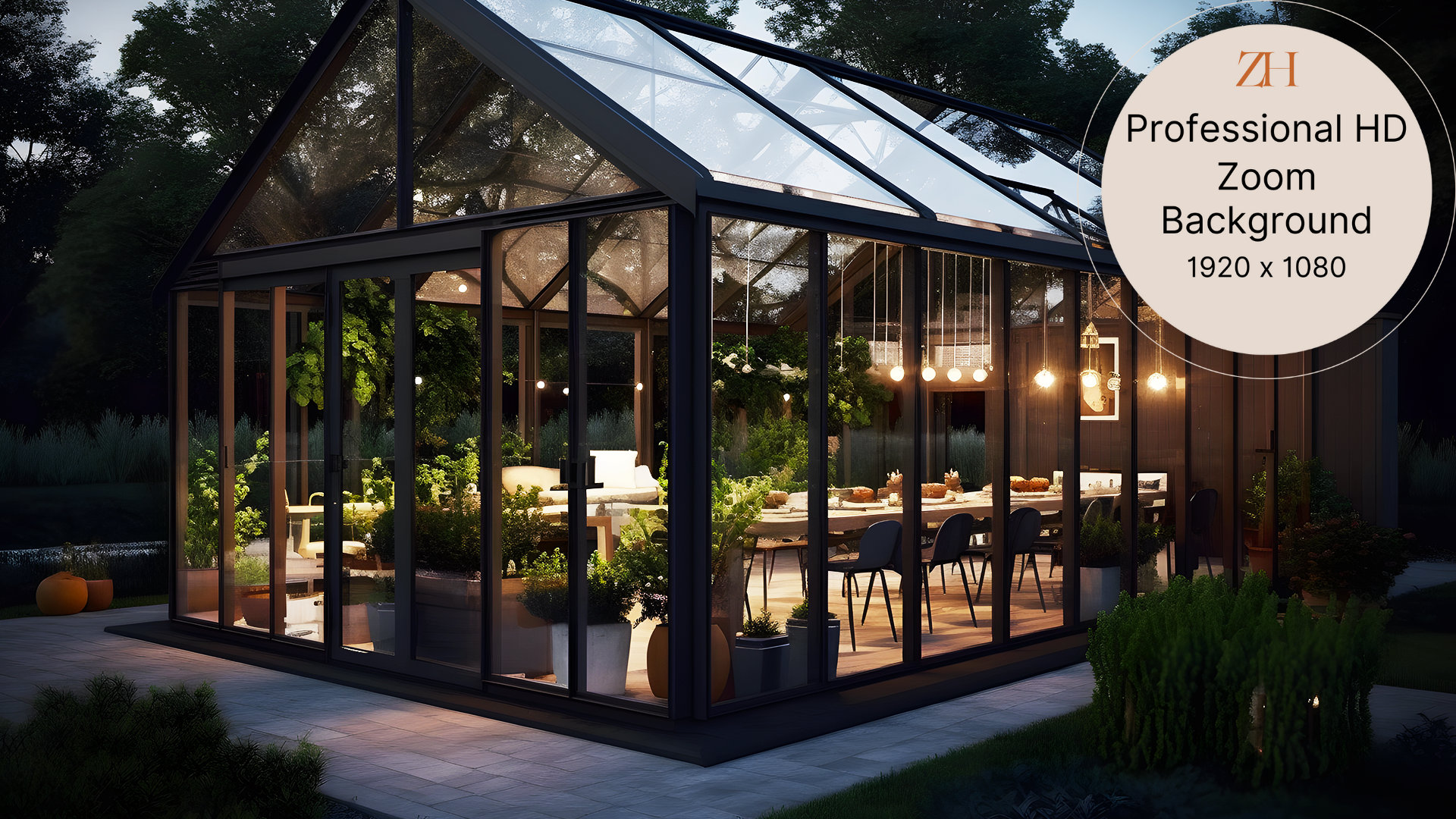 Virtual Background/greenhouse/ Outdoor Virtual Streaming Background ...