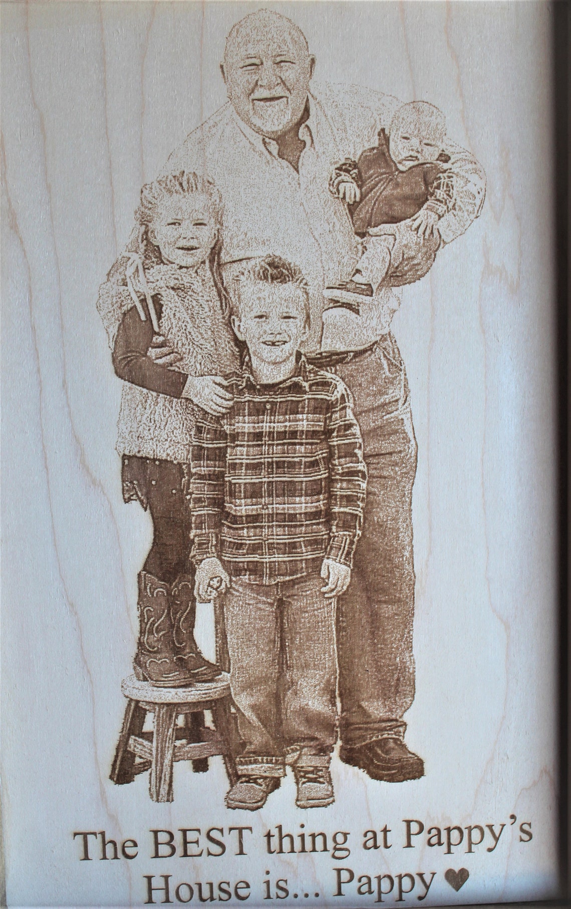 Custom Photo Wood Plaque Photo Plaque Engraved Wood Sign | Etsy