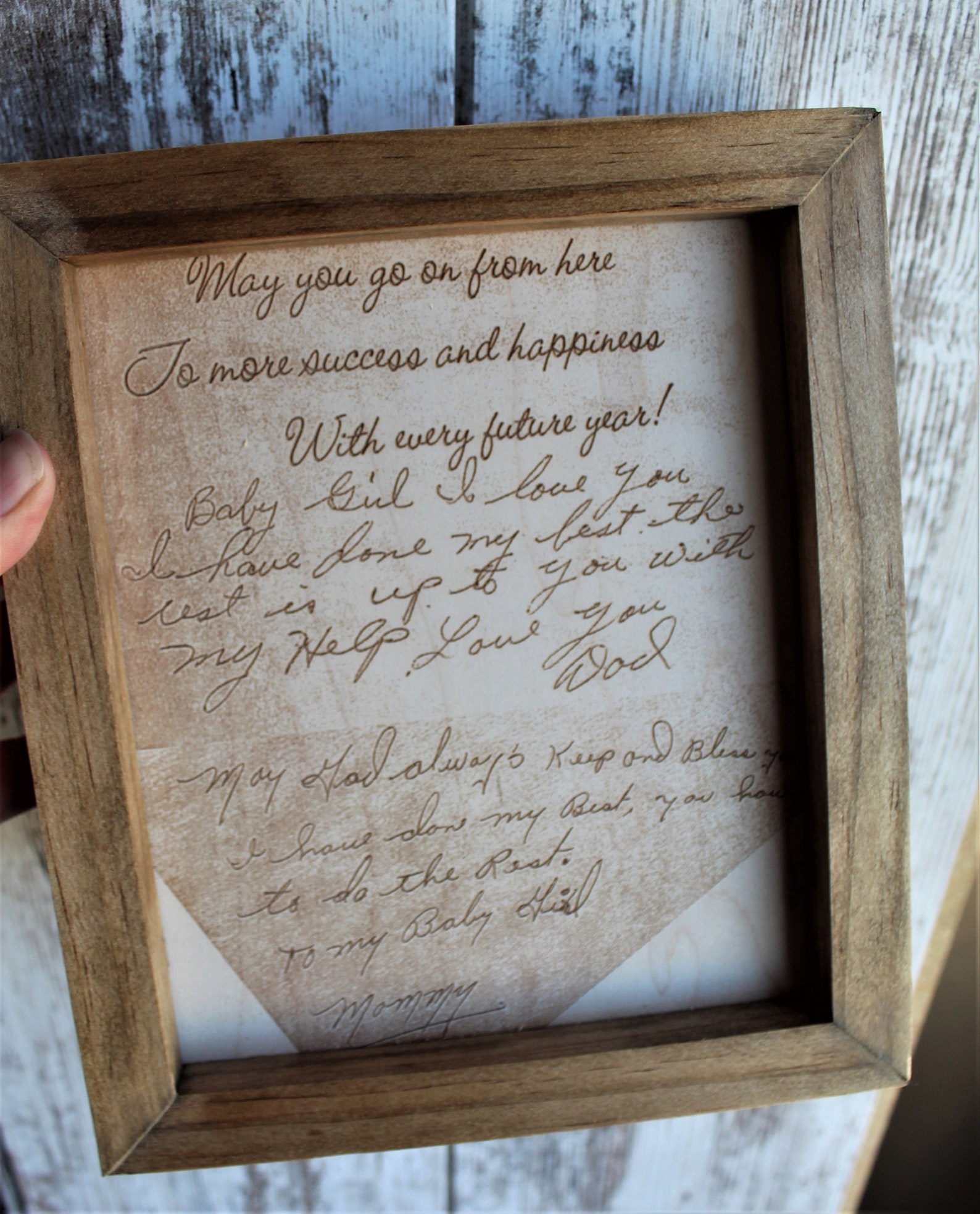 Fathers Day Gift Engrave Your Photo Laser Engraved Wood - Etsy