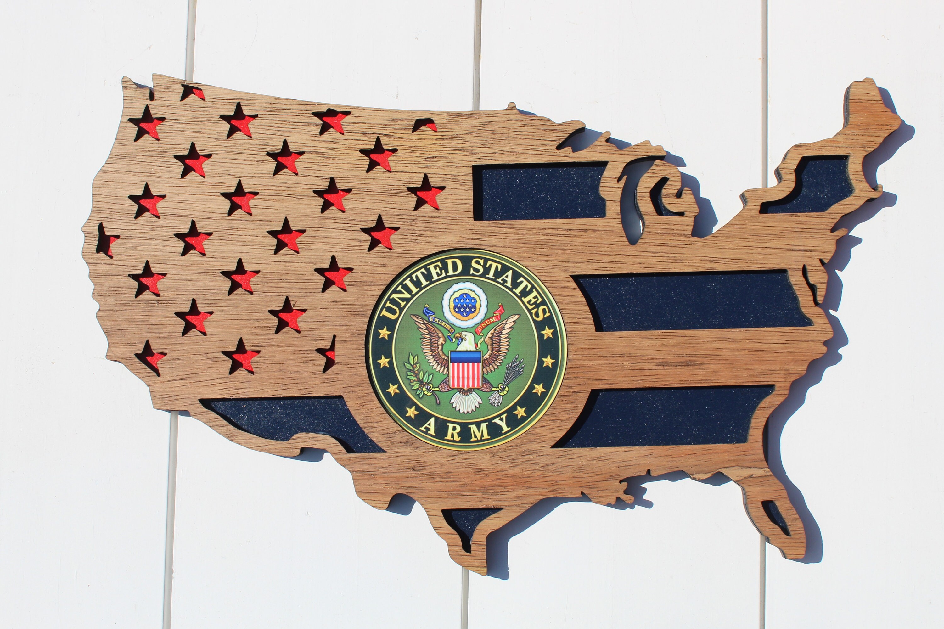 US Cut Out United States Cut Out Military Cut Out Wooden 3D | Etsy