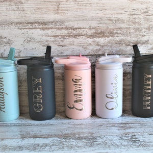 Back to School Kids Cups, School Water Bottles, Personalized Kids Water ...