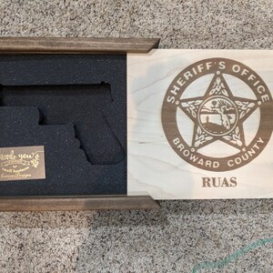Top Seller, Engraved Wood Gun Case, Hidden Gun Case, Personalized Photo ...