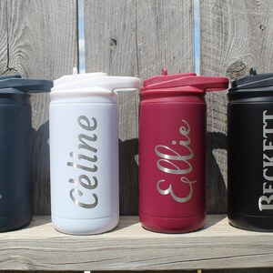 Back to School Kids Cups, School Water Bottles, Personalized Kids Water ...