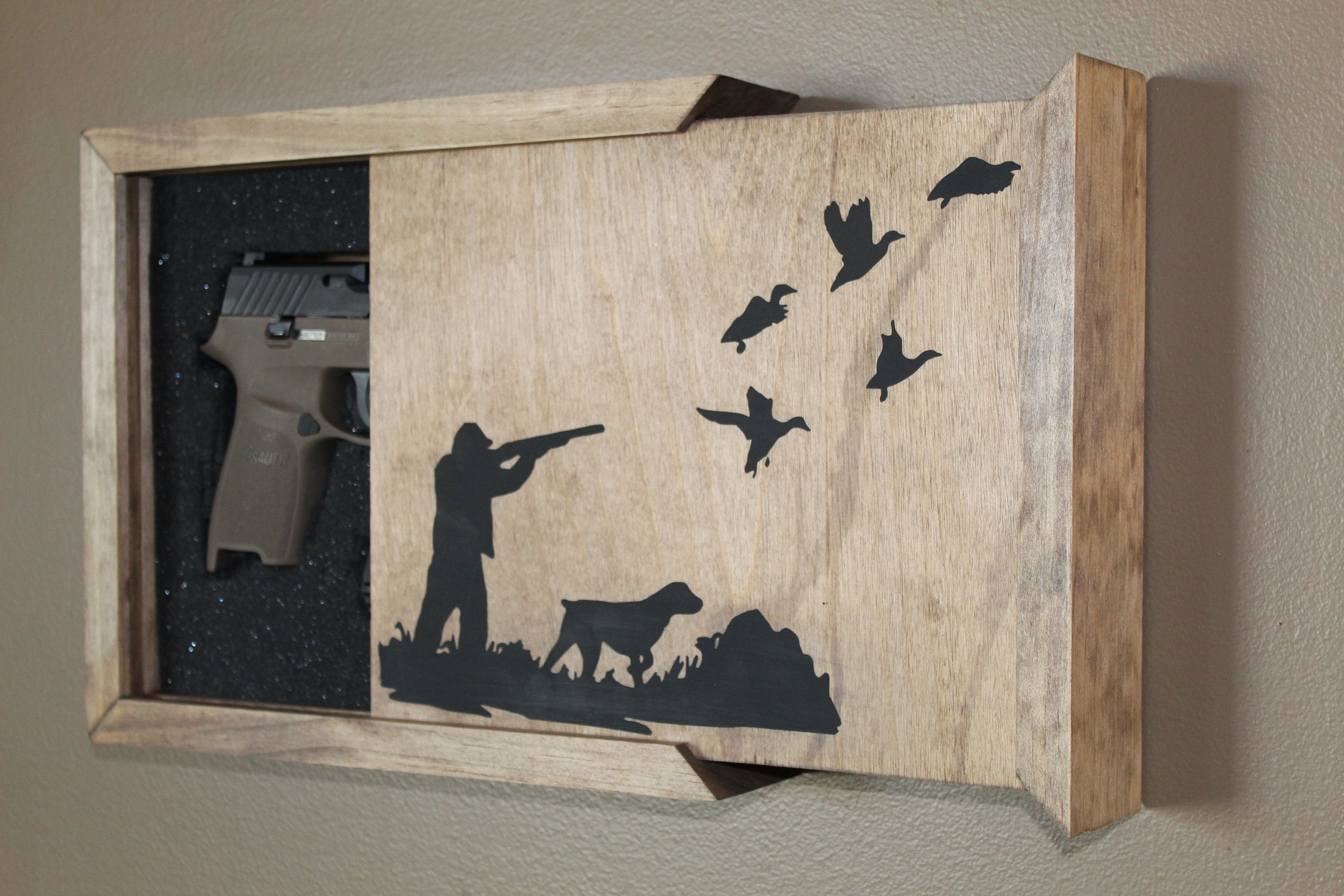 Top best seller Shadow box gun case concealed gun storage | Etsy