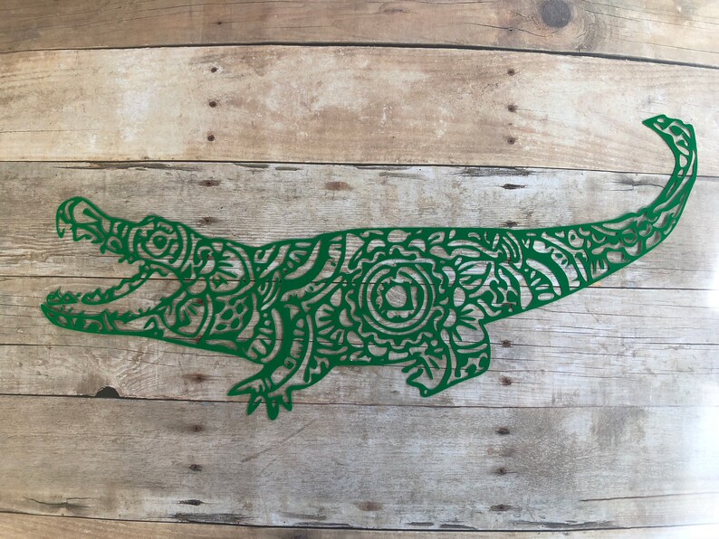 Crocodile Alligator Custom Mandala Decal for Car Yeti - Etsy