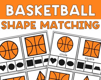 School Bus 2D Shape Matching Clip Cards | Printable Math Activity for ...