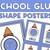 Football 2D Shape Posters and Flash Cards Printable Math Activity for ...